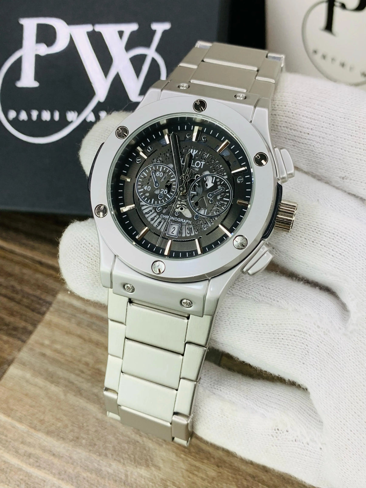 HB Model (Skeleton Black) - Patni Watches