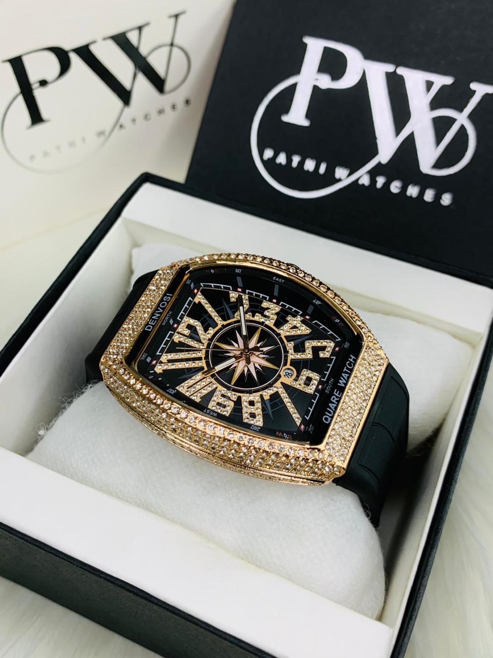 FM Stone Model (Black Gold) – Patni Watches